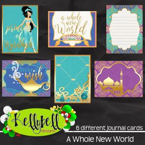 A Whole New World Journal Cards – Kellybell Designs
