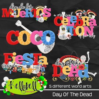 Day Of The Dead Word Art – Kellybell Designs