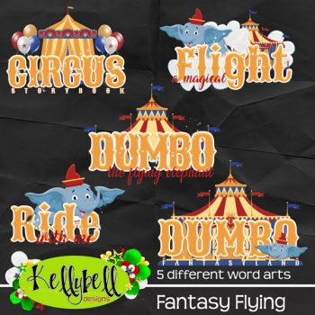 Fantasy Flying Word Art – Kellybell Designs