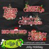 Jolly Holiday Word Art - Kellybell Designs