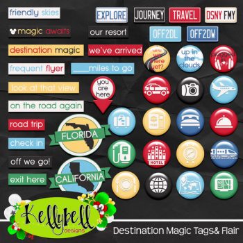 Destination Magic Tags & Flairs – Kellybell Designs