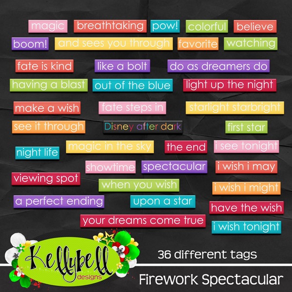 Firework Spectacular Tags – Kellybell Designs