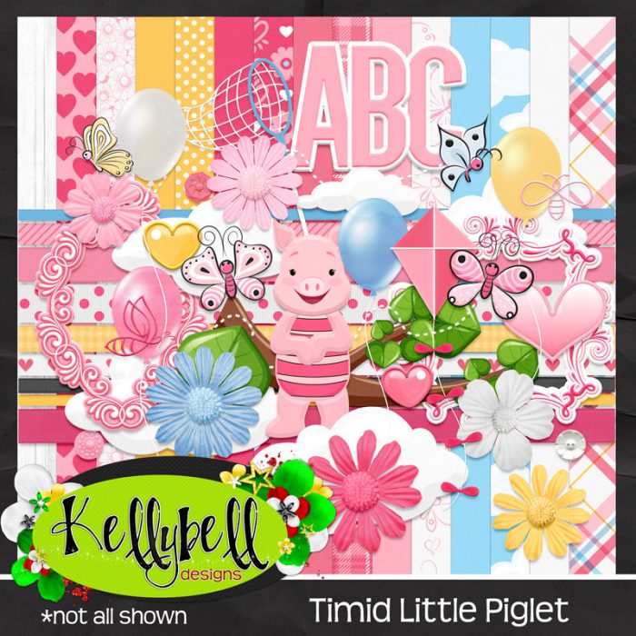 Timid Little Piglet Kit – Kellybell Designs