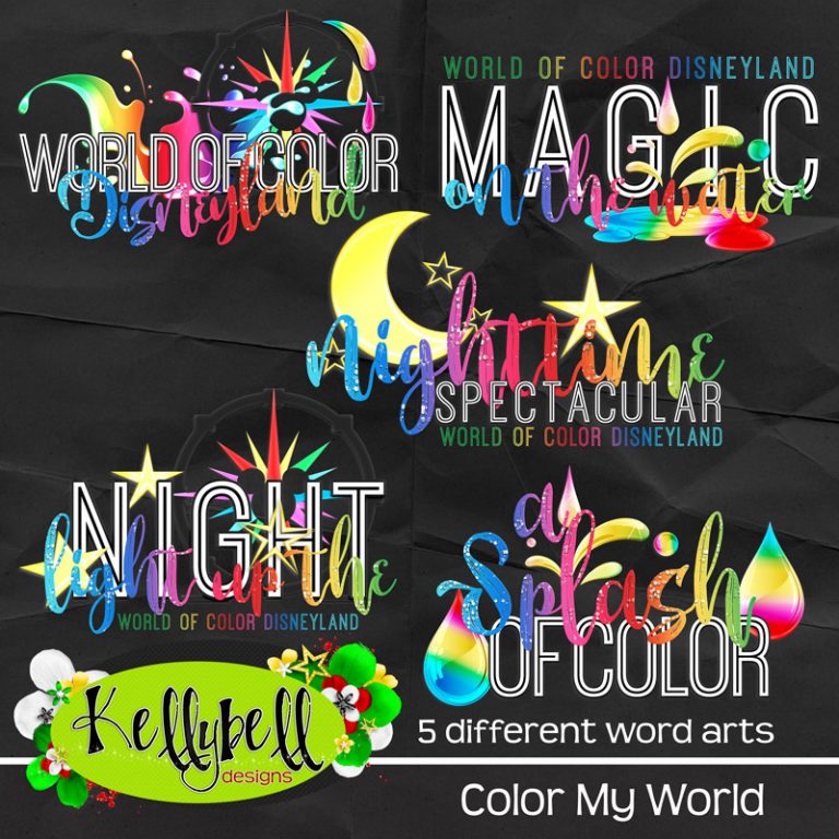 Color My World Word Art - Kellybell Designs