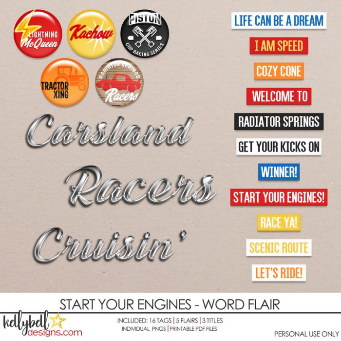 Start Your Engines Kit – Kellybell Designs