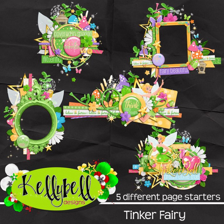 Tinker Fairy Page Starters - Kellybell Designs