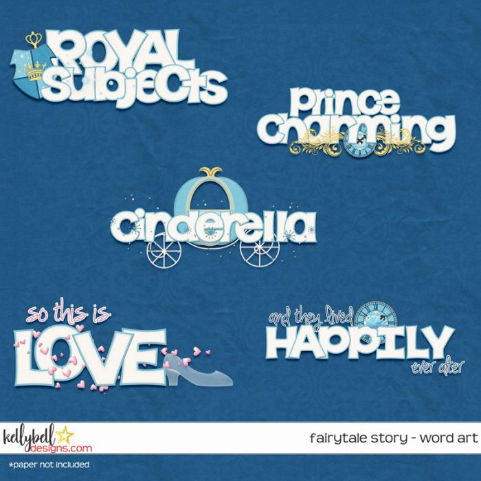 Fairytale Story Word Art - Kellybell Designs