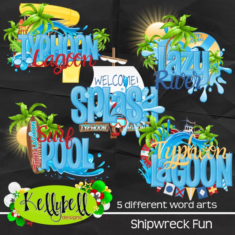 Shipwreck Fun Word Art - Kellybell Designs