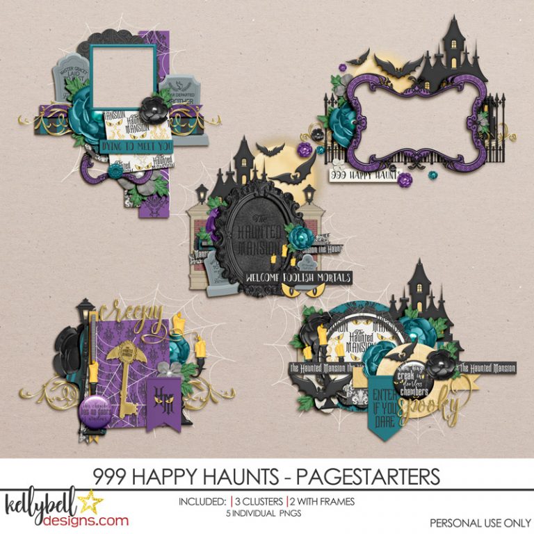 999 Happy Haunts Page Starters – Kellybell Designs