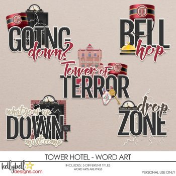 Tower Hotel Word Art – Kellybell Designs