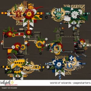 World Of Wizards Page Starters - Kellybell Designs