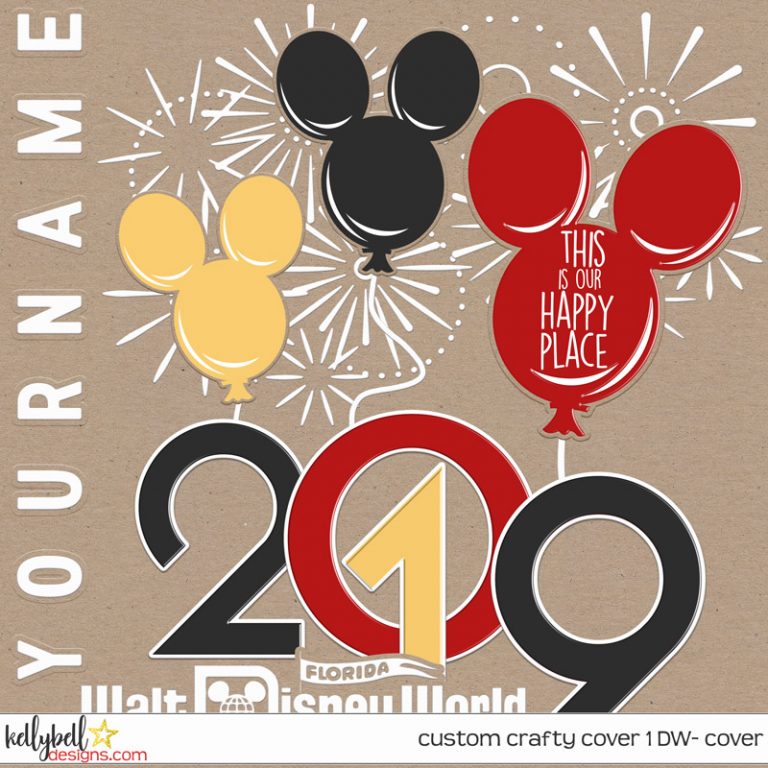 Custom Crafty Cover 1 Disney World - Kellybell Designs