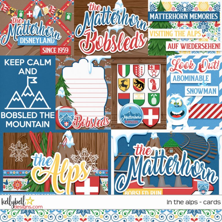 In The Alps Cards - Kellybell Designs