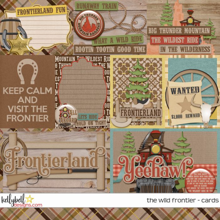 The Wild Frontier Cards - Kellybell Designs