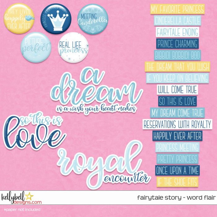 Fairytale Story Word Flair – Kellybell Designs