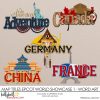 Map Titles Epcot World Showcase 1 Word Art – Kellybell Designs