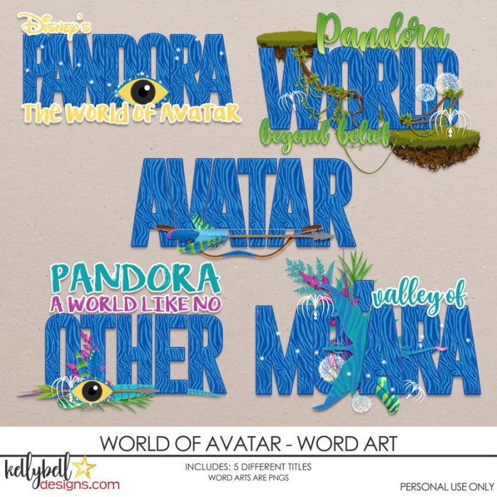 World of Avatar Word Art – Kellybell Designs