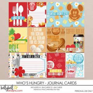 Who’s Hungry Journal Cards - Kellybell Designs