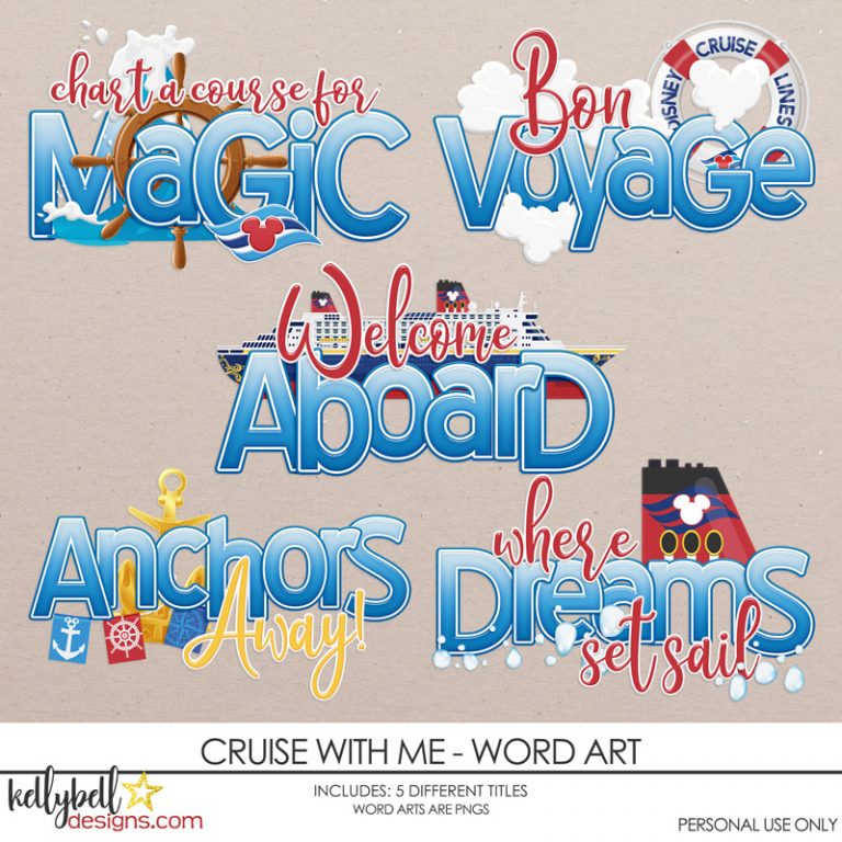 Cruise With Me Word Art – Kellybell Designs