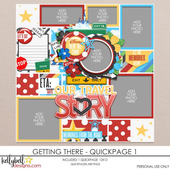 Getting There Quickpage 1 - Kellybell Designs