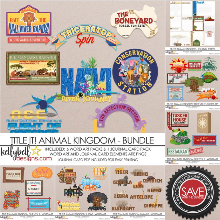 Title It! Animal Kingdom Bundle - Kellybell Designs