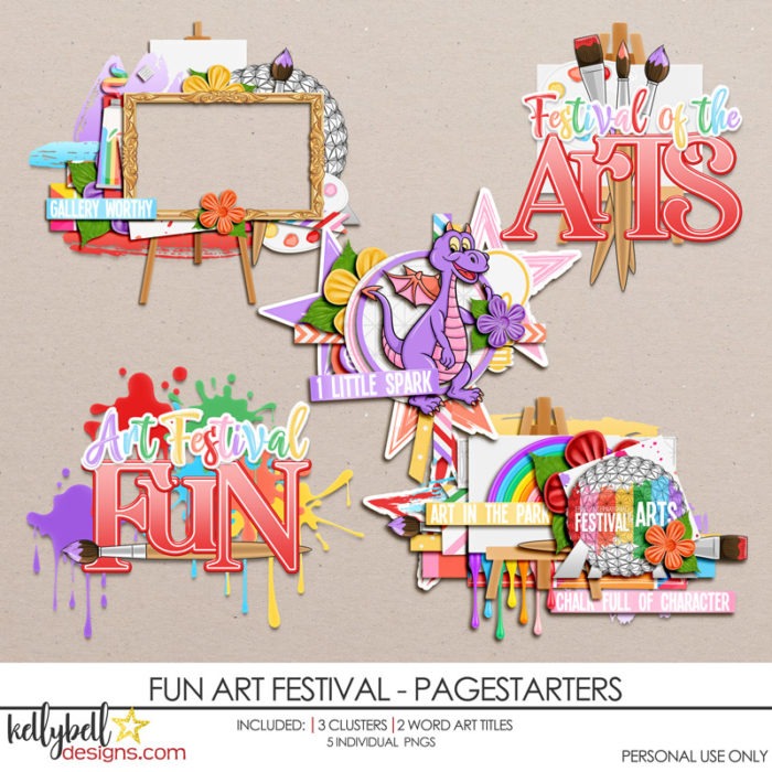 Fun Art Festival Page Starters – Kellybell Designs