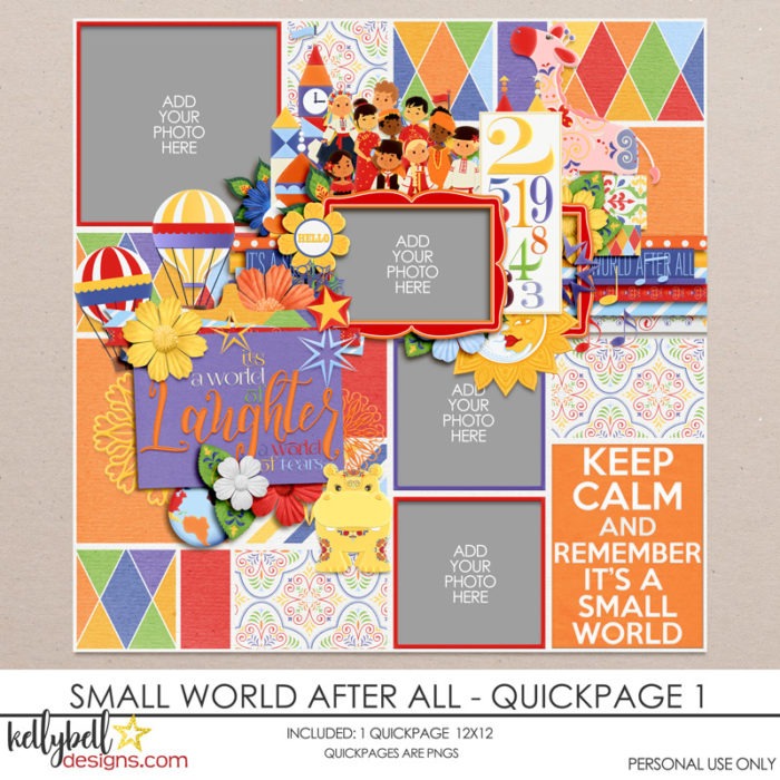 Small World After All Quickpage 1 – Kellybell Designs