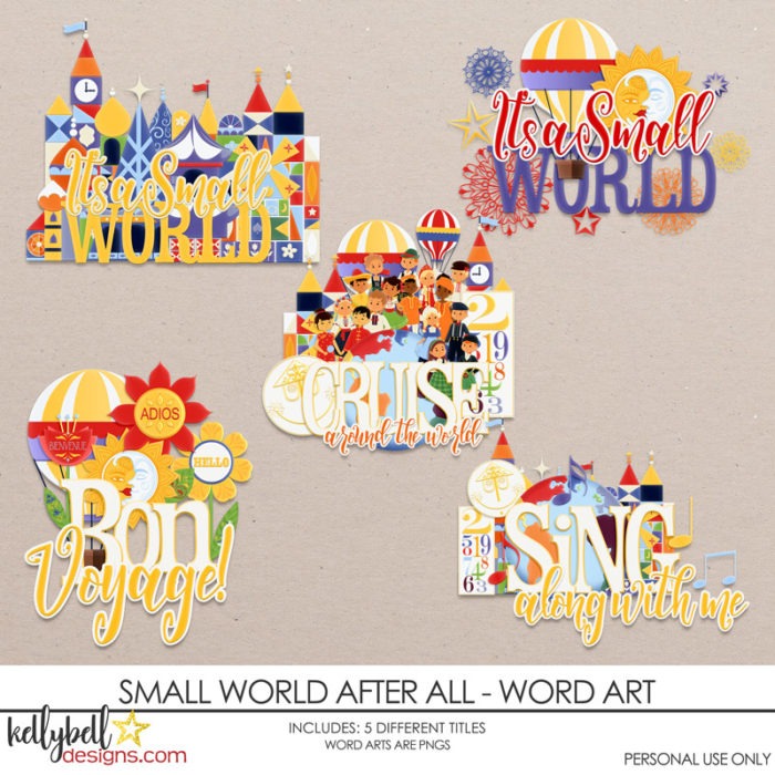 Small World After All Word Art – Kellybell Designs