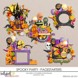Spooky Party Page Starters – Kellybell Designs