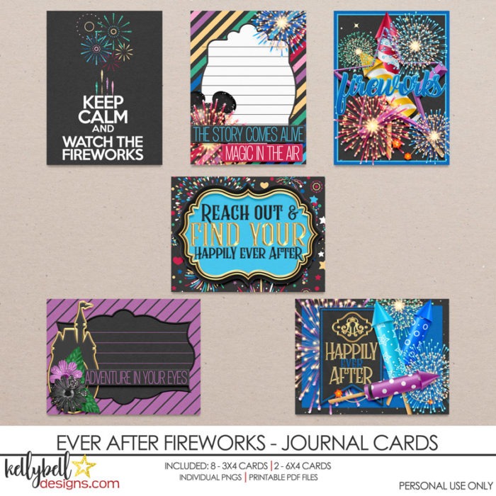 Ever After Fireworks Journal Cards – Kellybell Designs