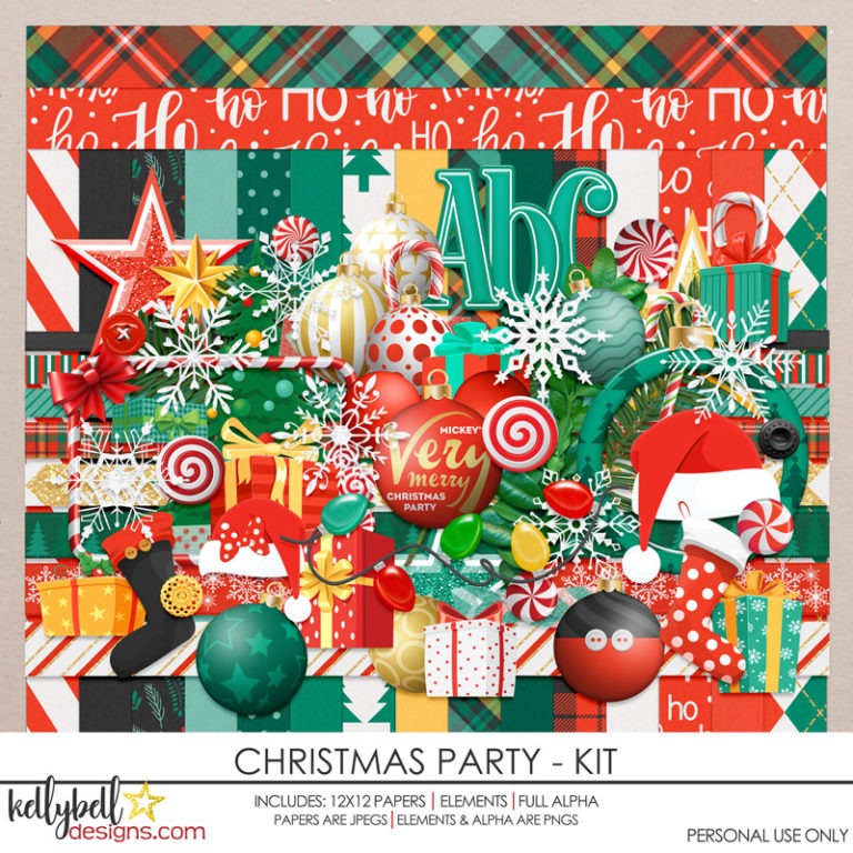 Christmas Party Kit - Kellybell Designs