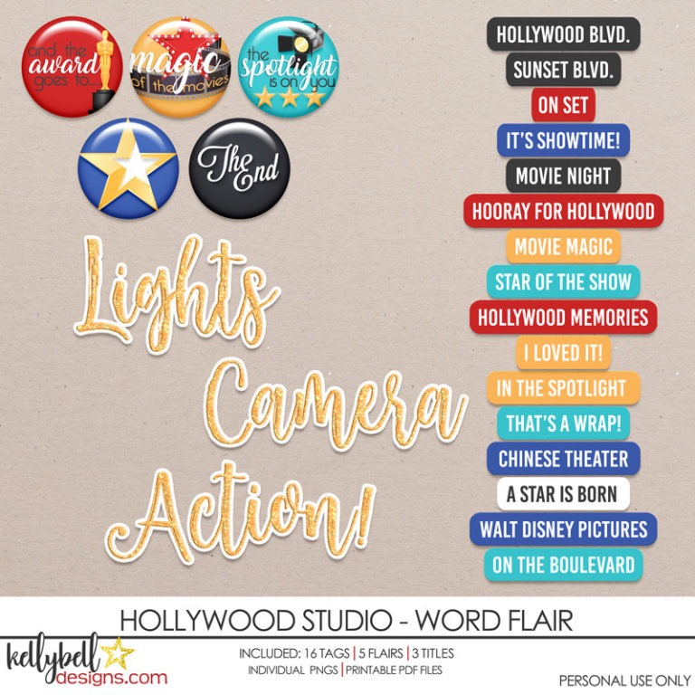 Hollywood Studio Kit - Kellybell Designs