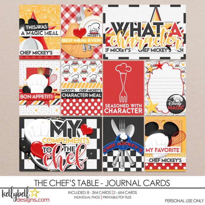 The Chef’s Table Journal Cards - Kellybell Designs