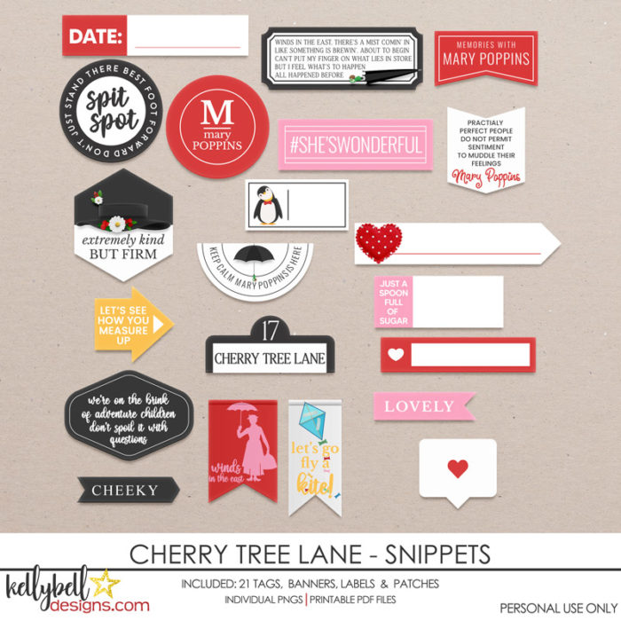 Cherry Tree Lane Snippets - Kellybell Designs