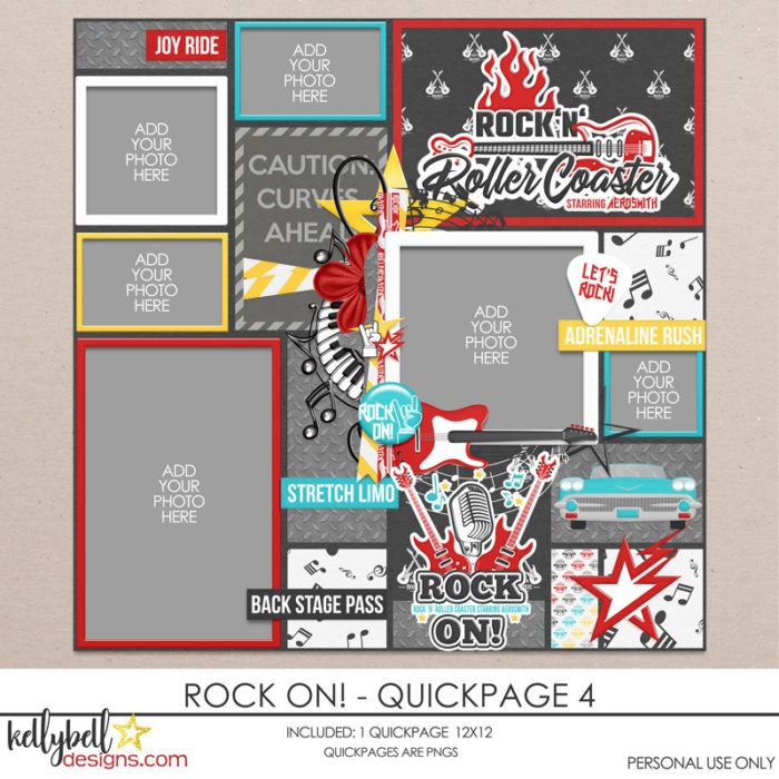 Rock On! Quickpage 4 - Kellybell Designs