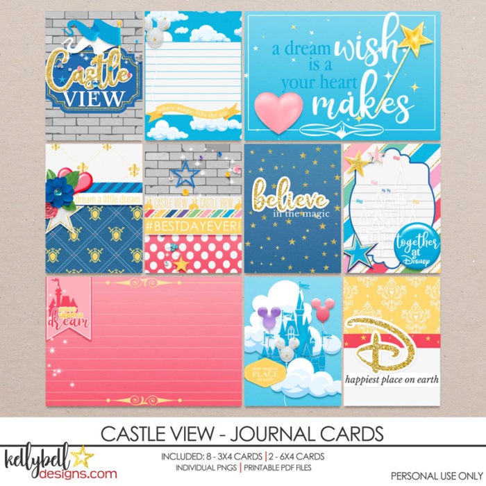 Castle View Journal Cards - Kellybell Designs