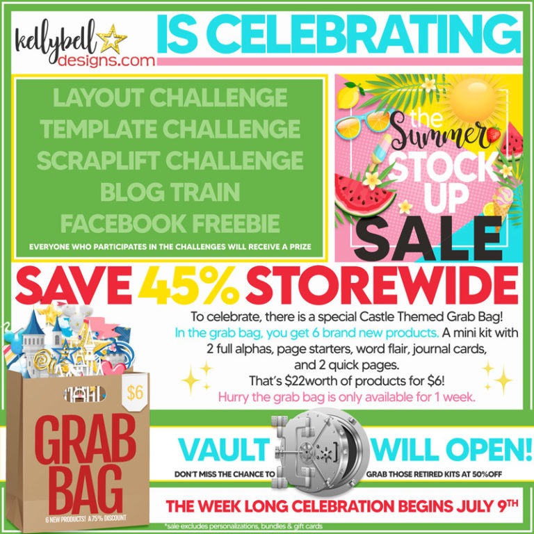 Summer Stock Up Layout Challenge - Kellybell Designs