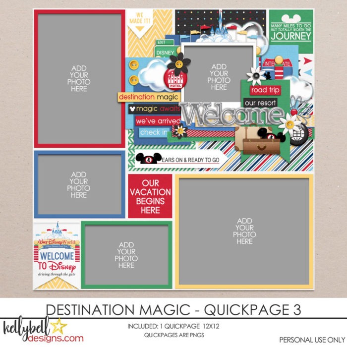Destination Magic Quickpage 3 - Kellybell Designs