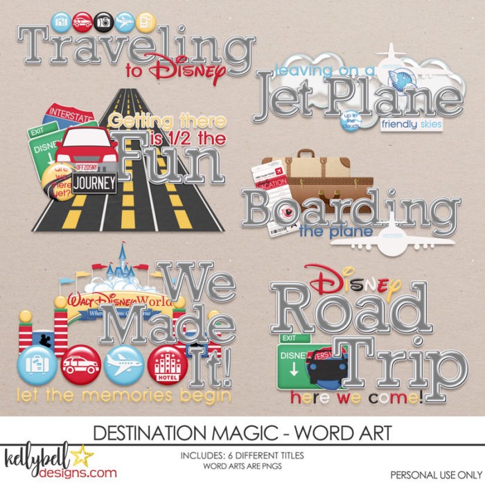 Destination Magic Word Art - Kellybell Designs