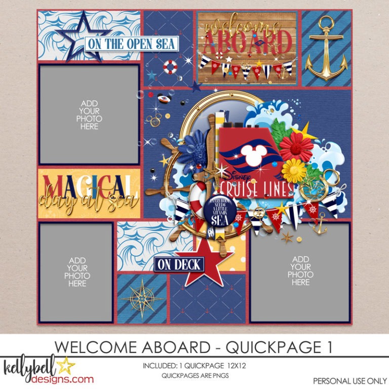 Welcome Aboard Quickpage 1 – Kellybell Designs