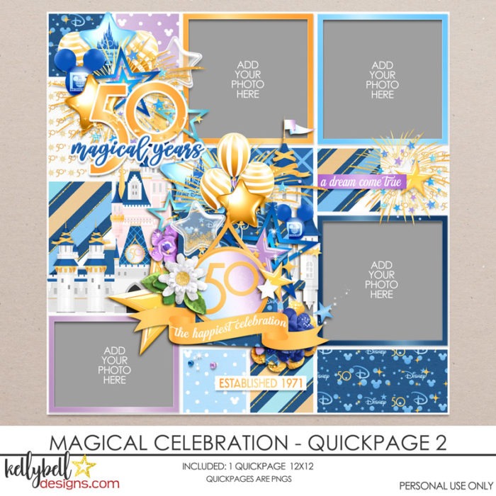 Magical Celebration Quickpage 2 – Kellybell Designs