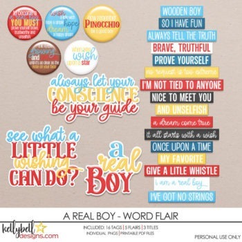 A Real Boy Word Flair – Kellybell Designs