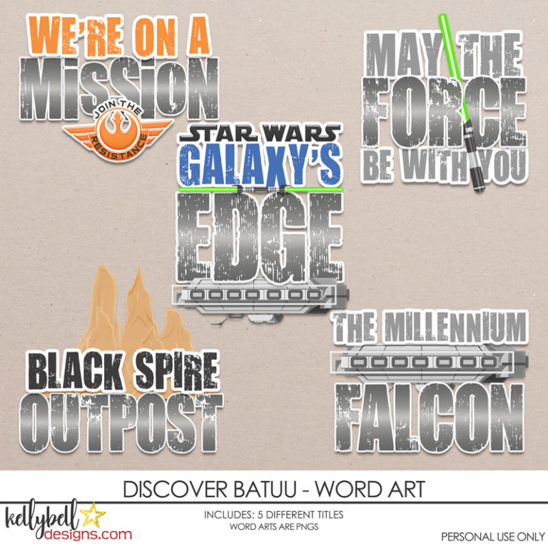 Discover Batuu Word Art - Kellybell Designs