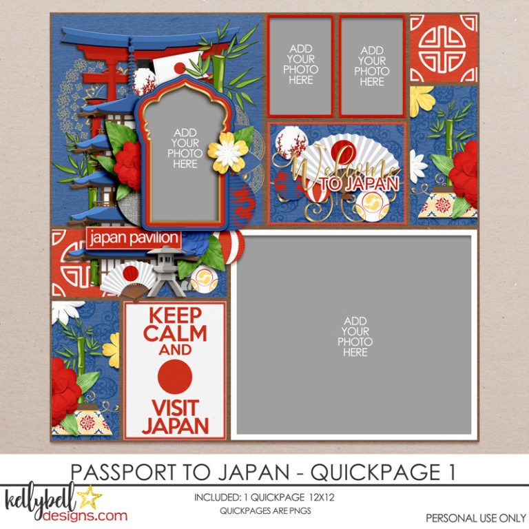 Passport To Japan Quickpage 1 – Kellybell Designs
