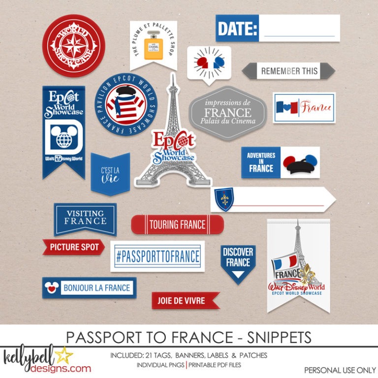 Passport To France Kit - Kellybell Designs