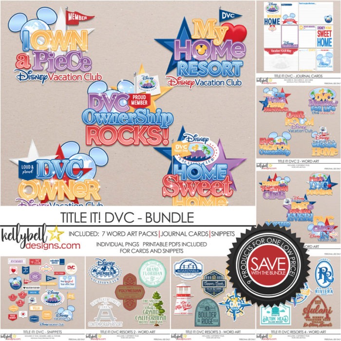 Title It! DVC Bundle – Kellybell Designs