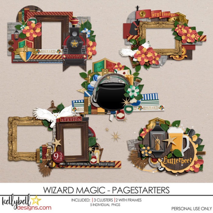 Wizard Magic Page Starters – Kellybell Designs