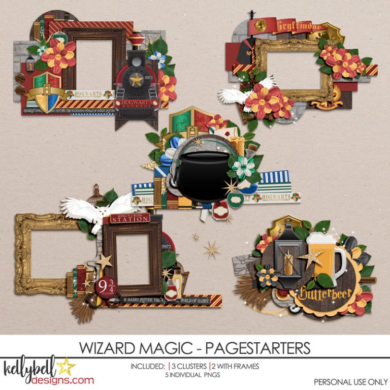 Wizard Magic Page Starters – Kellybell Designs