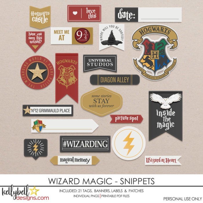 Wizard Magic Snippets - Kellybell Designs