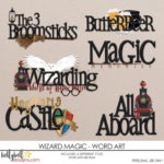 Wizard Magic Word Art - Kellybell Designs